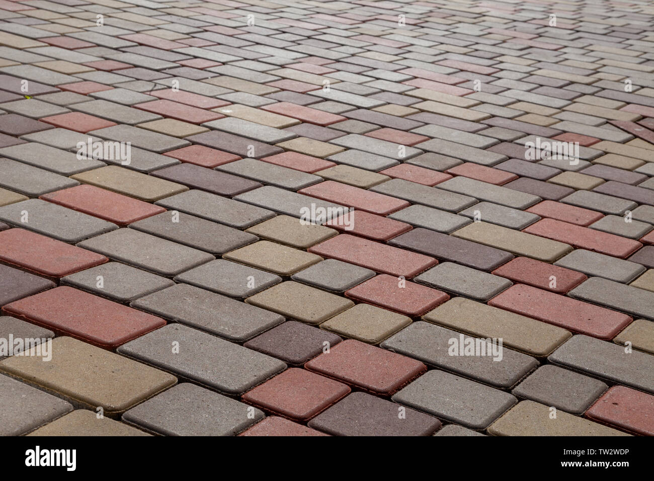 Photo of multi-colored paving stones pattern and background Stock Photo ...