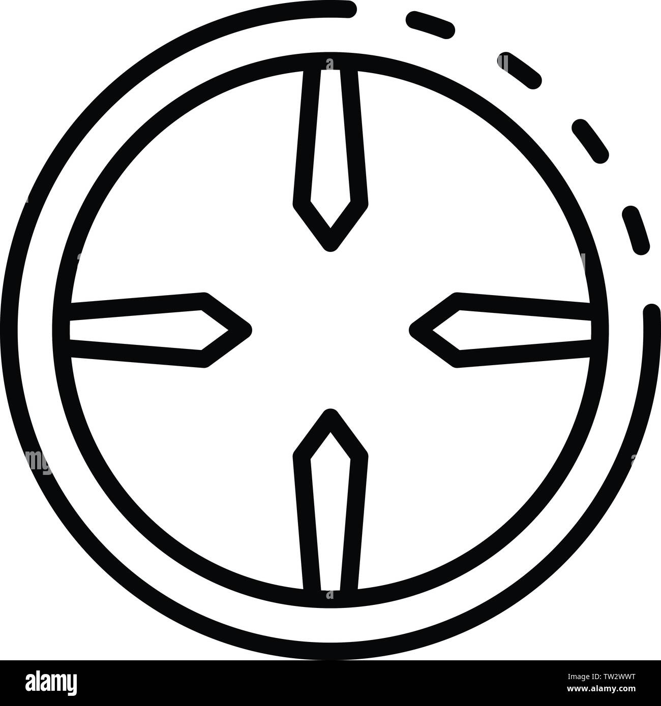 Firewall target icon, outline style Stock Vector Image & Art - Alamy