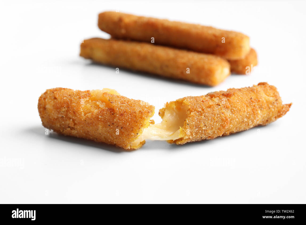 Deep fried mozzarella cheese Cut Out Stock Images & Pictures - Alamy