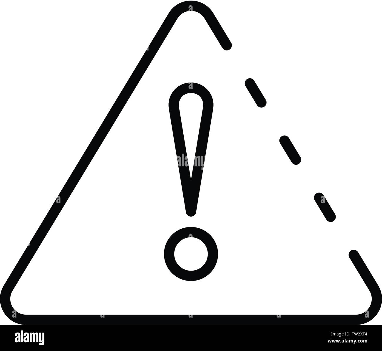 Security alert icon, outline style Stock Vector Image & Art - Alamy