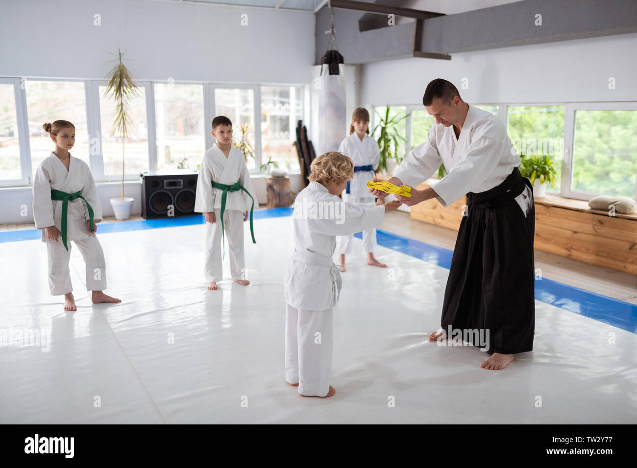 Children fight teacher hi-res stock photography and images - Alamy
