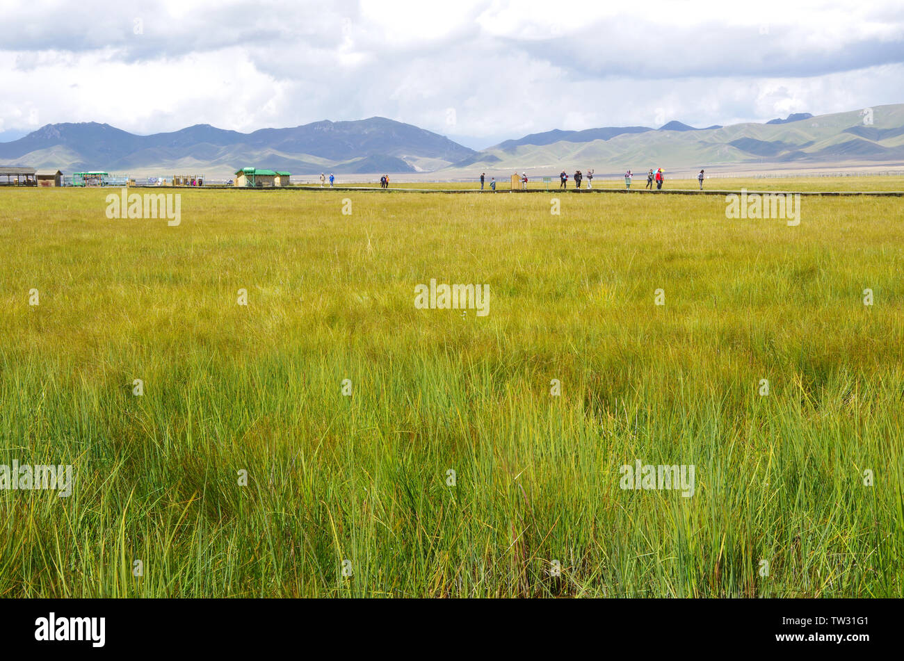 Hua Lake, Jorge County, Aba Prefecture, Sichuan Stock Photo - Alamy