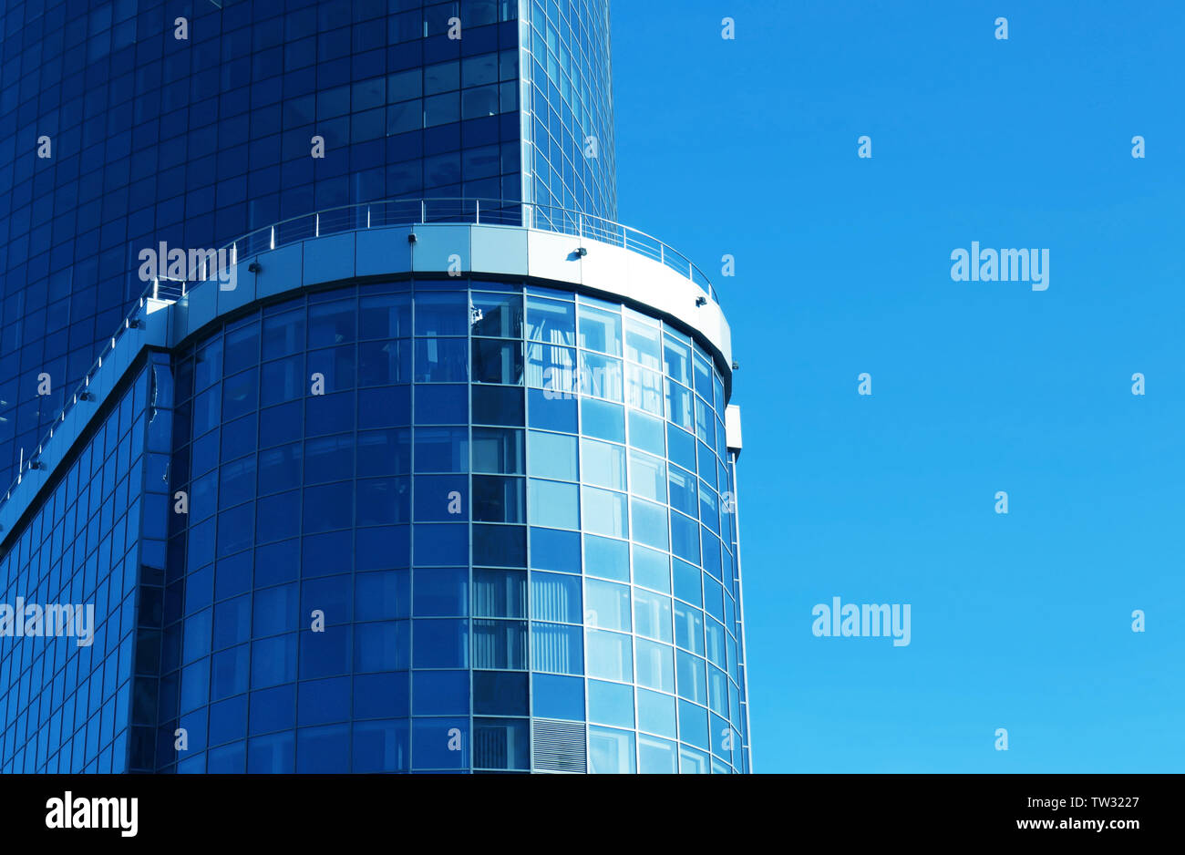 Modern office building with tinted windows, exterior view Stock Photo ...