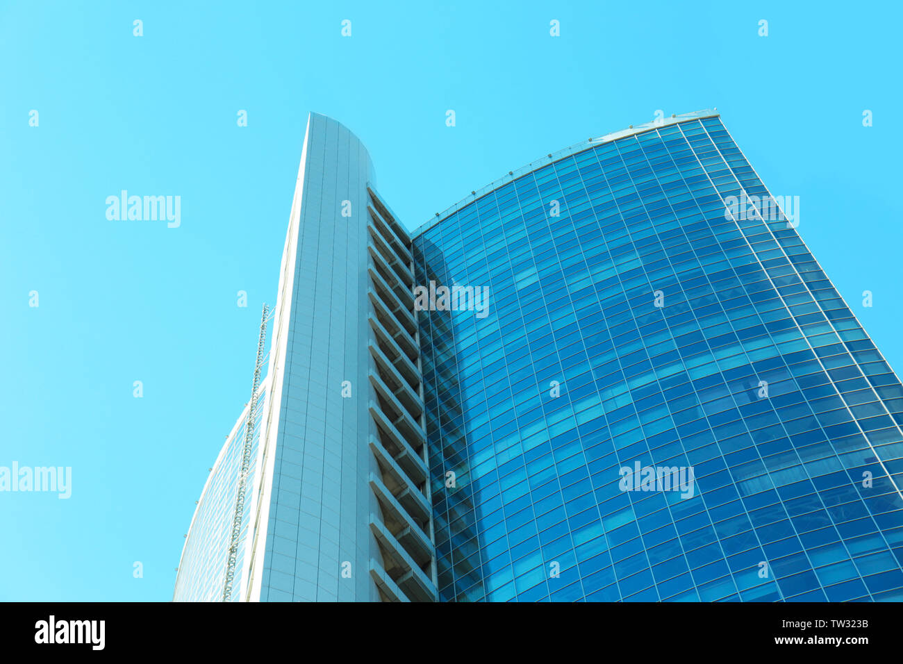 Modern office building with tinted windows, exterior view Stock Photo ...