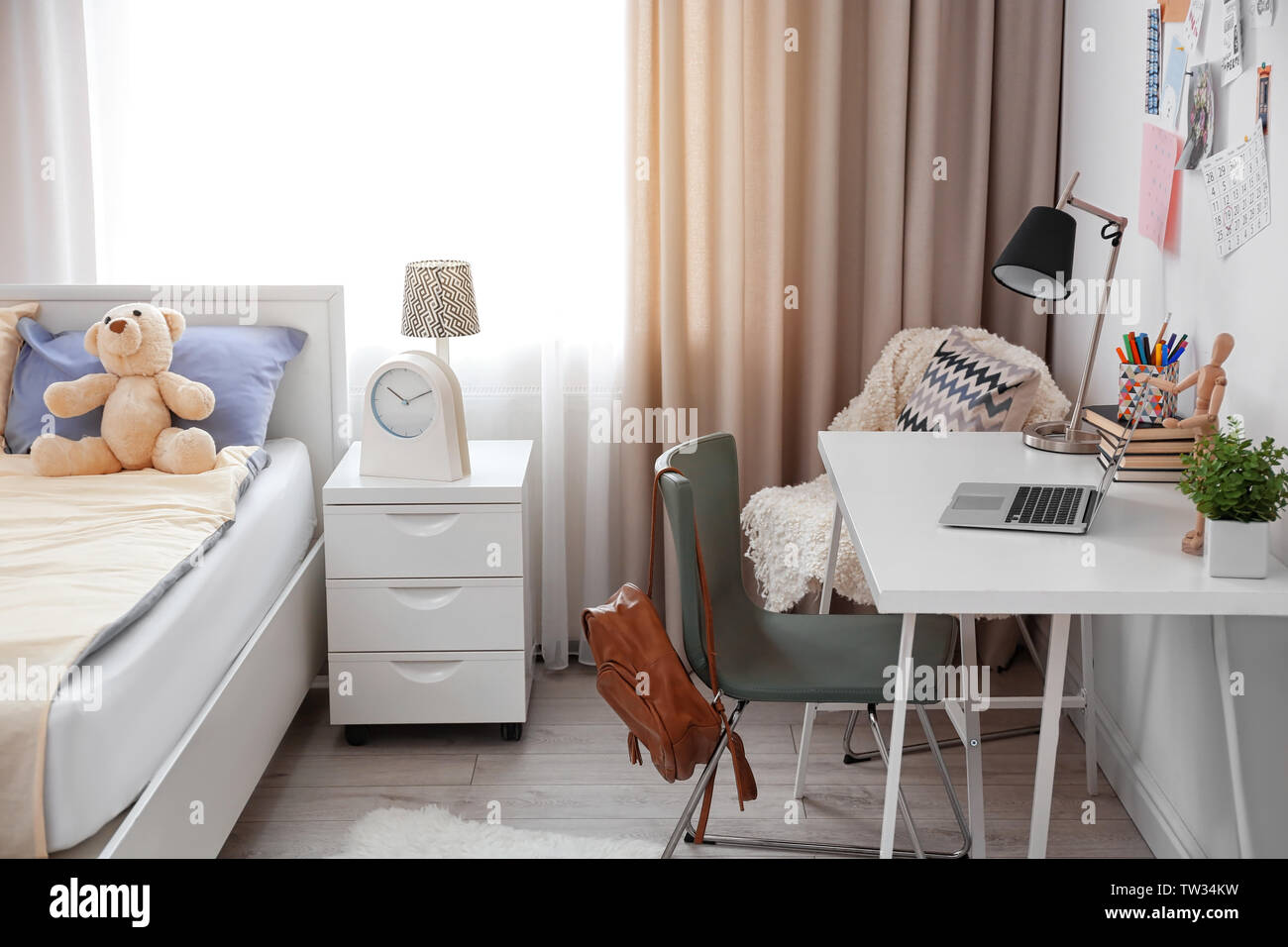 Comfortable kids room interior Stock Photo - Alamy