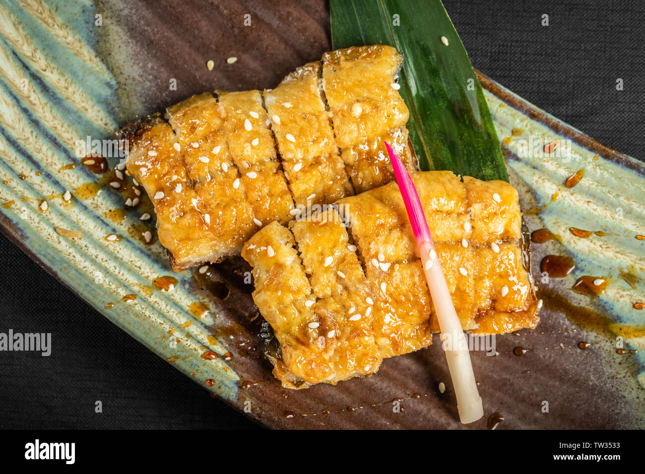 Japanese roasted eel Stock Photo - Alamy