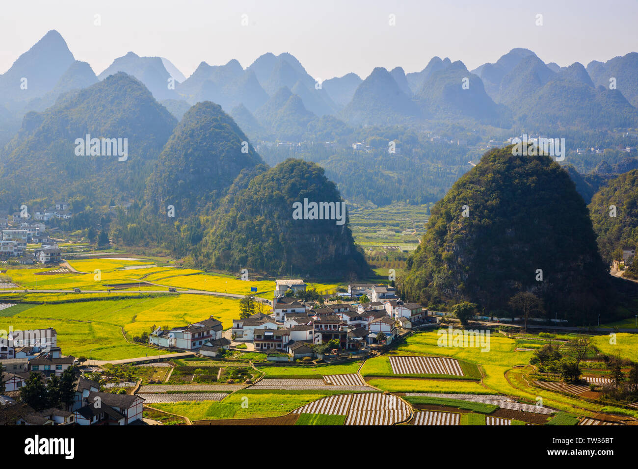 Spring color of Wanfeng forest in Xingyi, Guizhou Stock Photo - Alamy