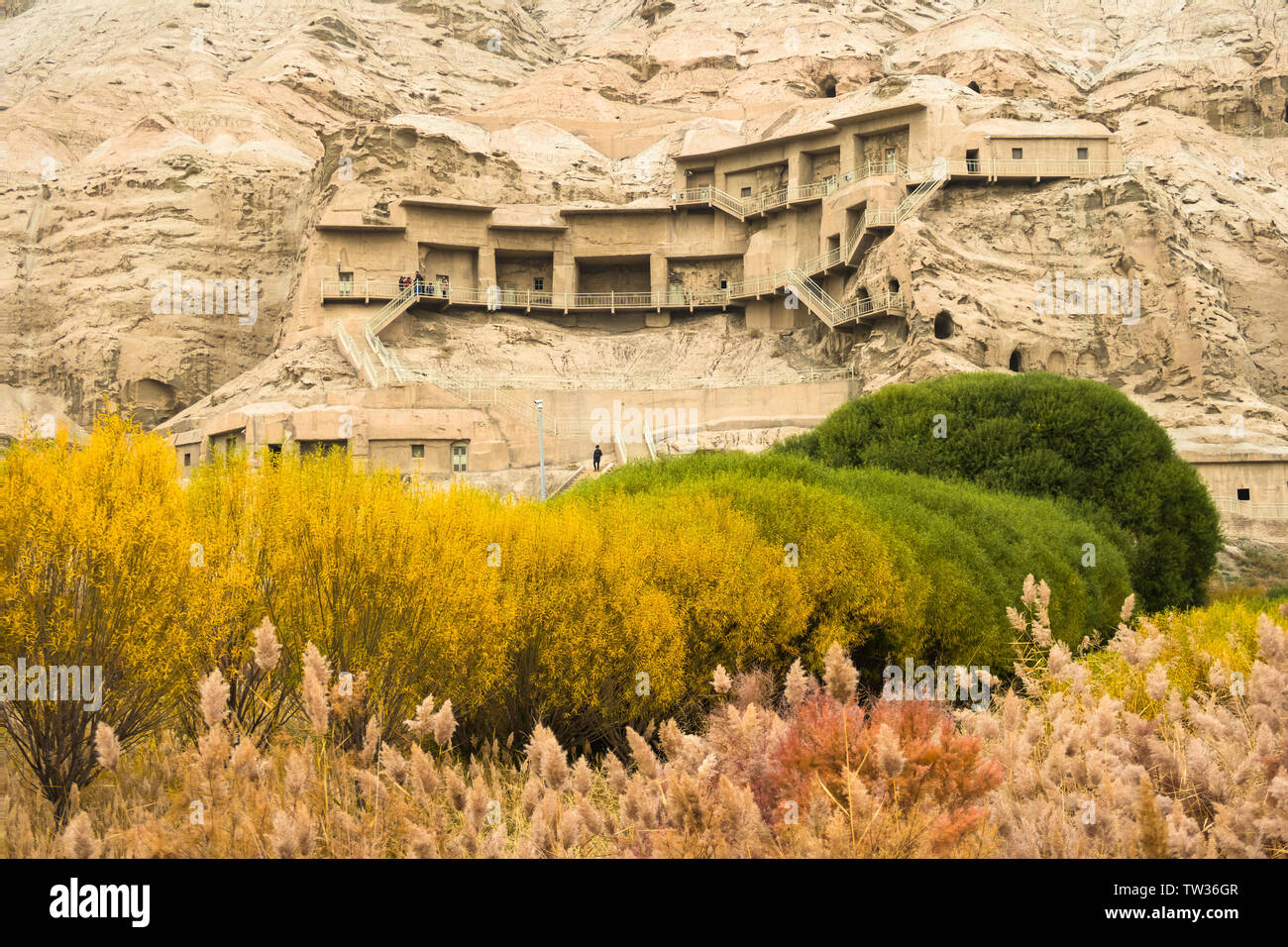 Kizil Thousand Buddha Cave, Xinjiang Stock Photo - Alamy
