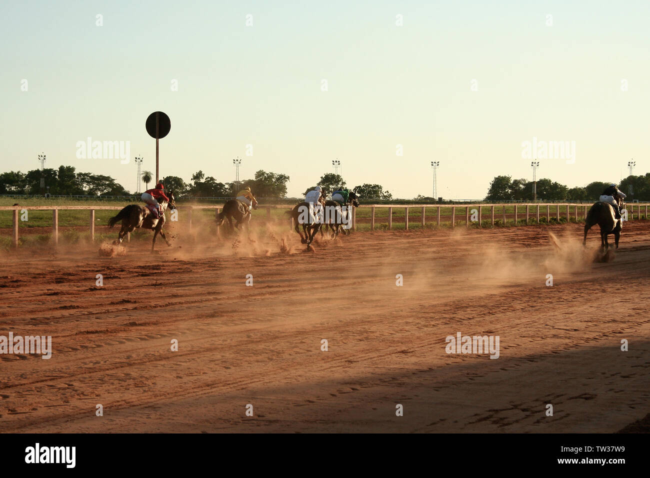 Asuncion, Paraguay. 10th Dec, 2006. Horse racing, horses ridden by ...