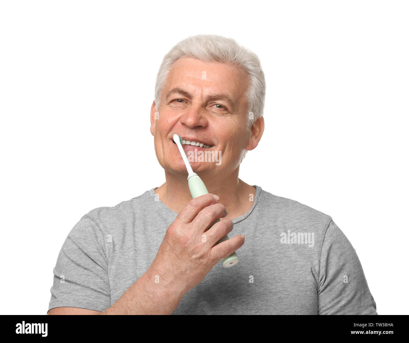 Man cleaning teeth hi-res stock photography and images - Alamy