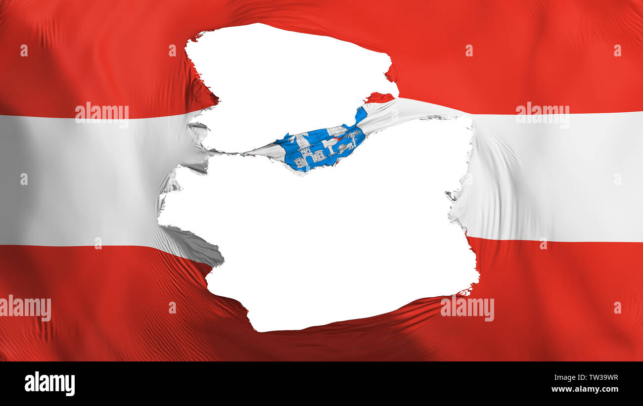 Tattered Asuncion flag Stock Photo - Alamy