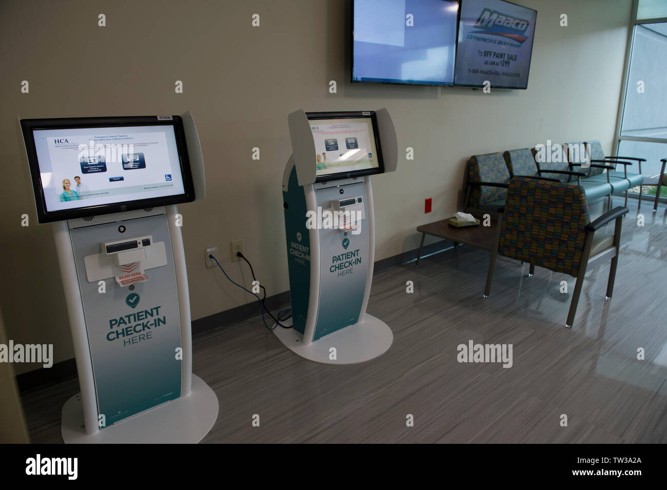 UNITED STATES - December 14, 2015: ER patient check-in area at Stone ...