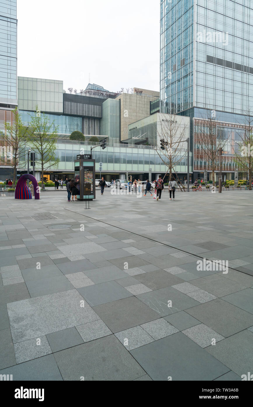 Chengdu Ocean Taikuri commercial passageway Stock Photo - Alamy