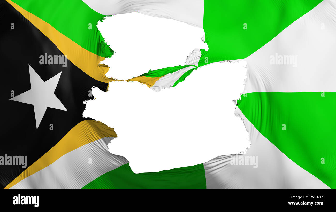 Tattered Dili flag Stock Photo - Alamy