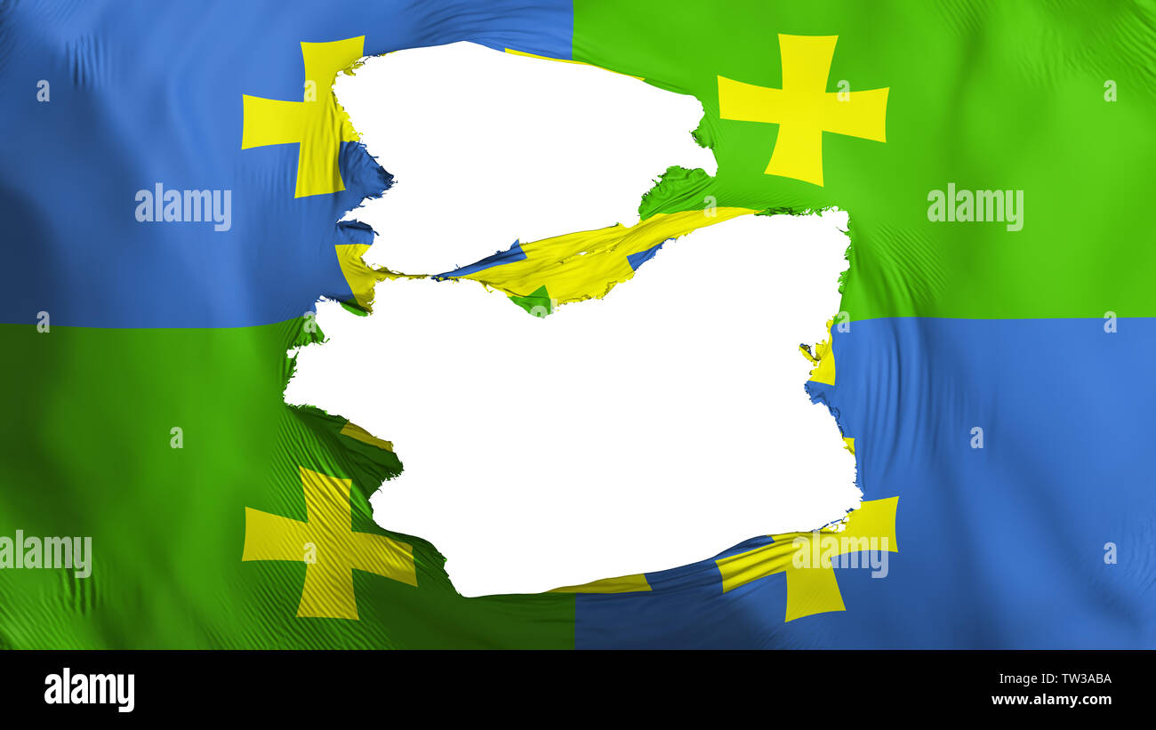 Tattered Kutaisi flag Stock Photo - Alamy