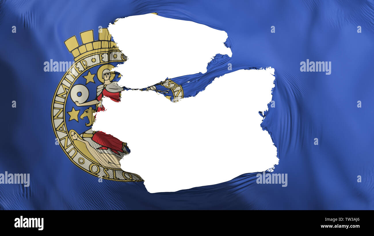 Oslo city flag hi-res stock photography and images - Alamy