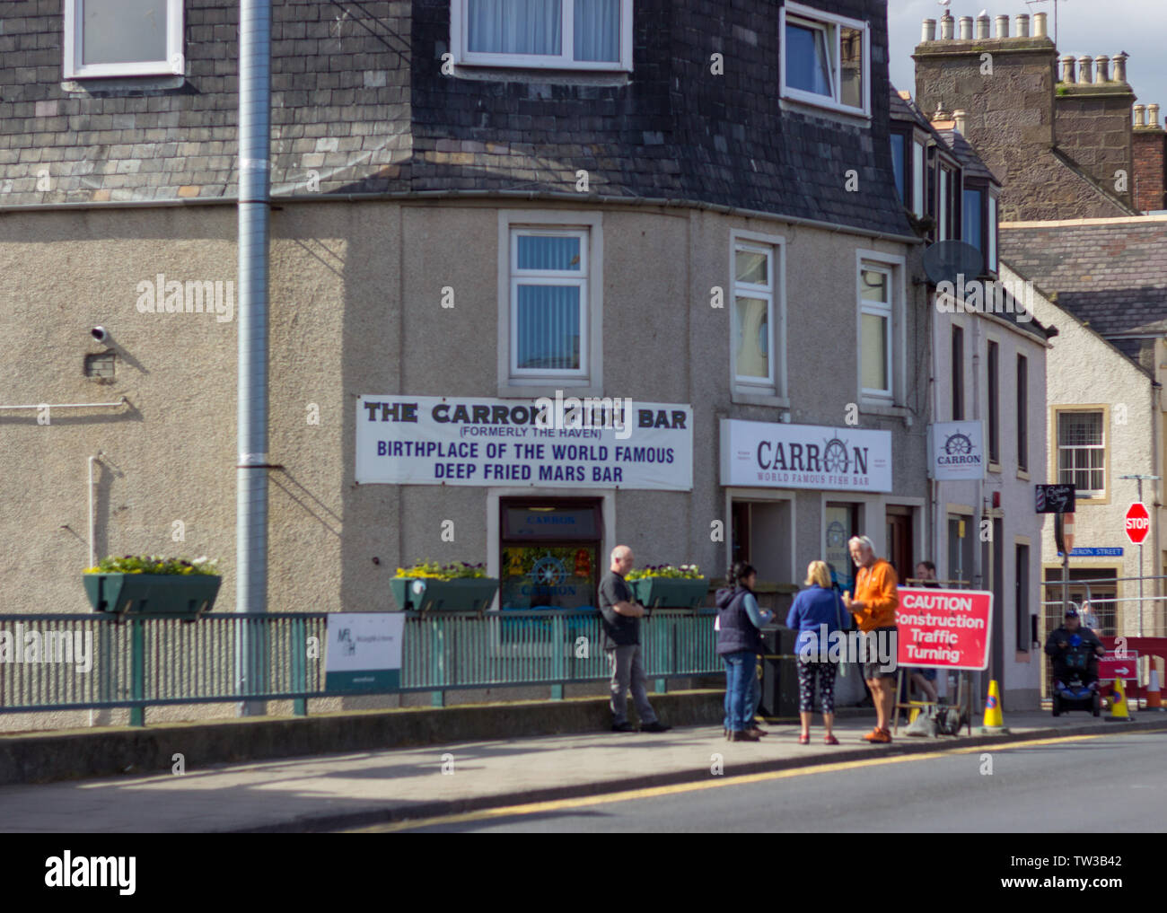 The Carron Fish Bar in Stonehaven, Scotland Stock Photo - Alamy