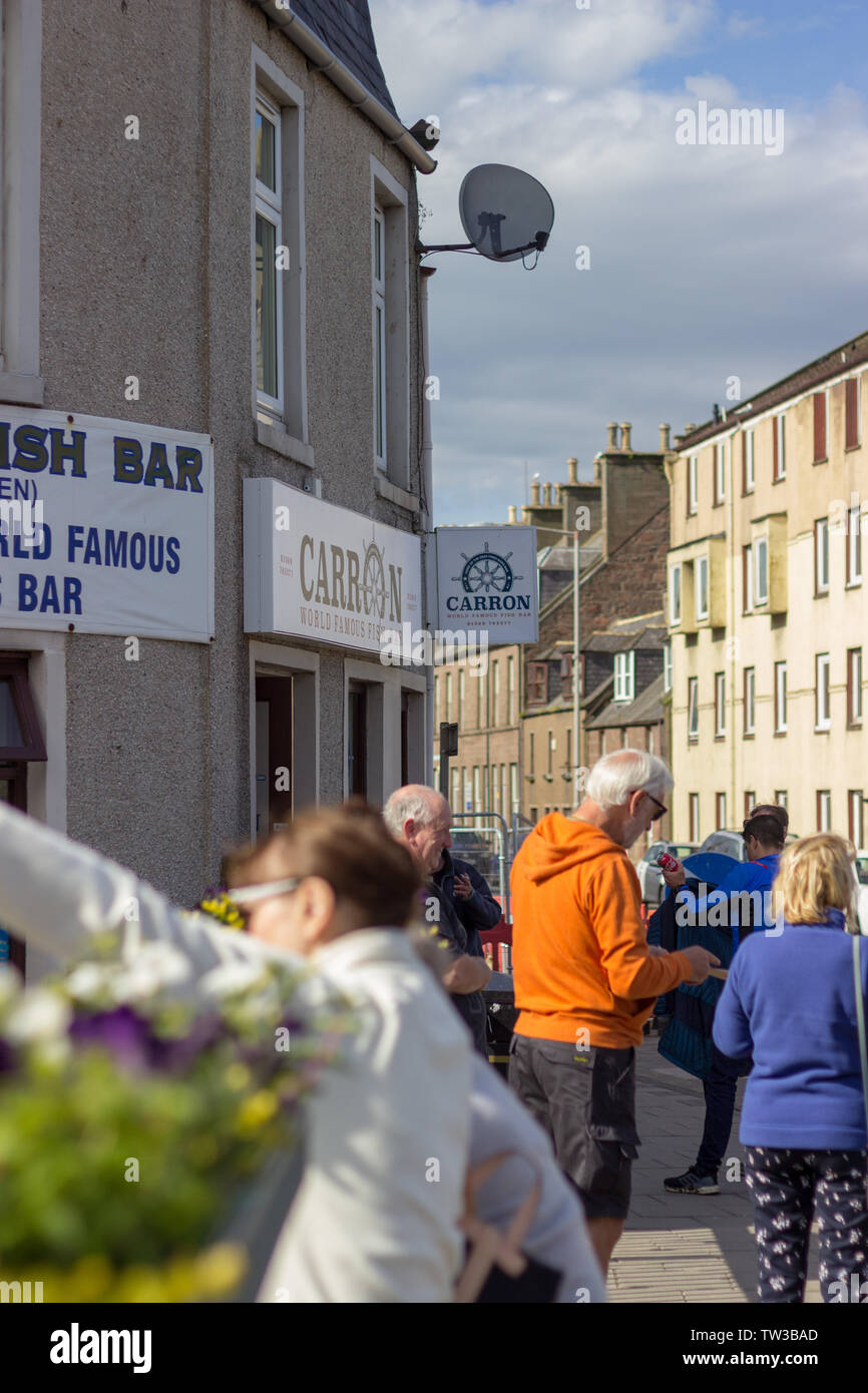 The Carron Fish Bar in Stonehaven, Scotland Stock Photo - Alamy