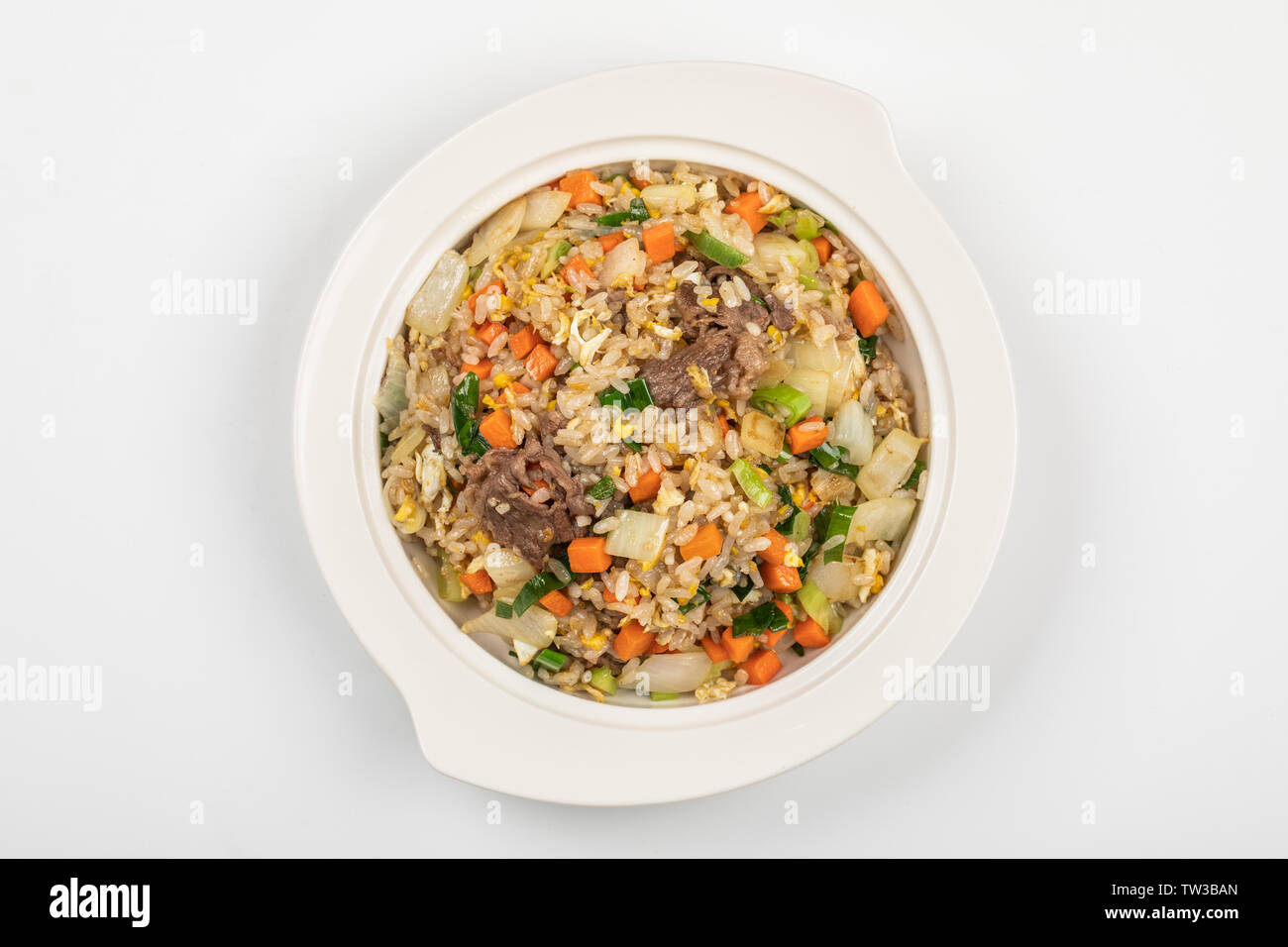 Japanese beef fried rice Stock Photo - Alamy