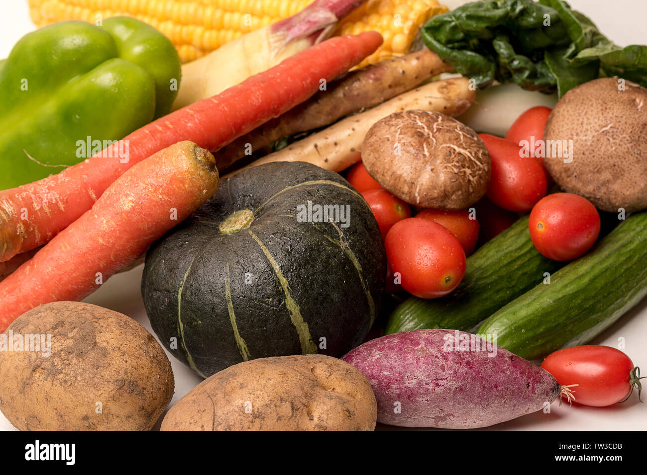 Fresh vegetable combo Stock Photo - Alamy