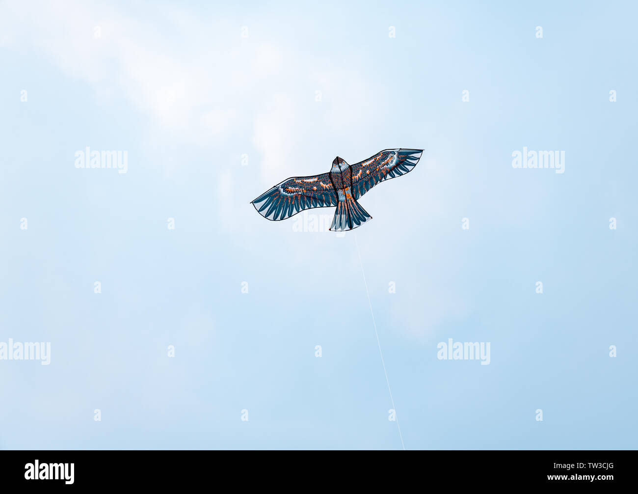 A kite flying in the sky Stock Photo - Alamy