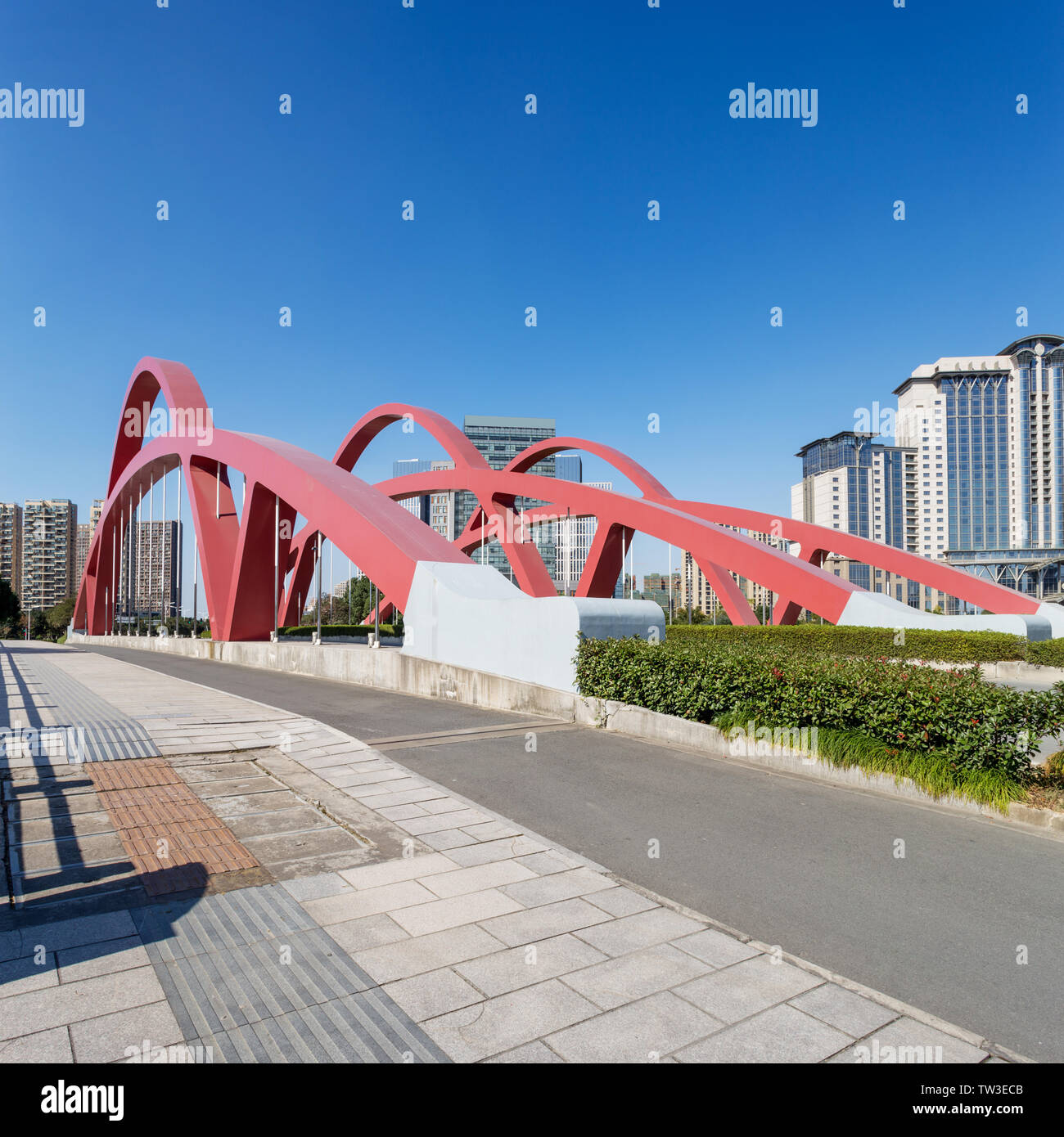 Road bridge of modern city in China Stock Photo - Alamy