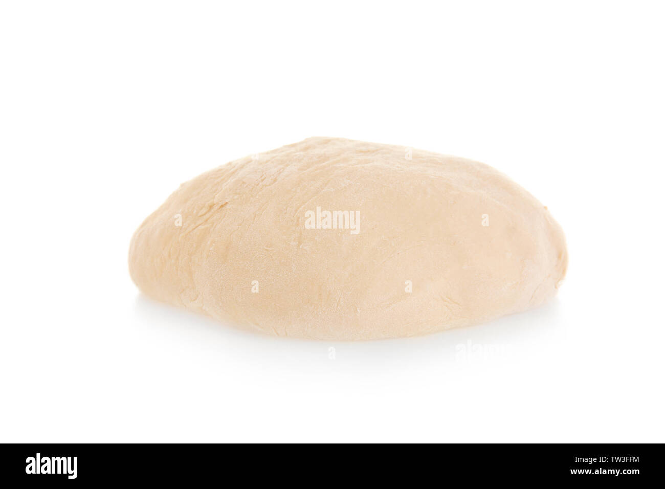 Raw dough on white background Stock Photo - Alamy