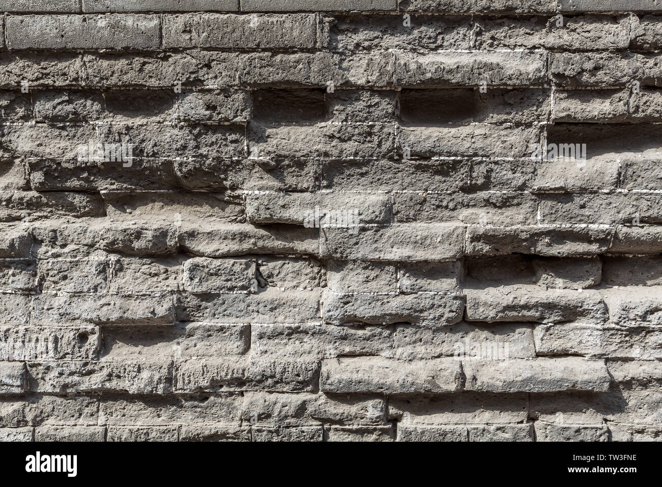 Rough gray brick, old wall Stock Photo - Alamy