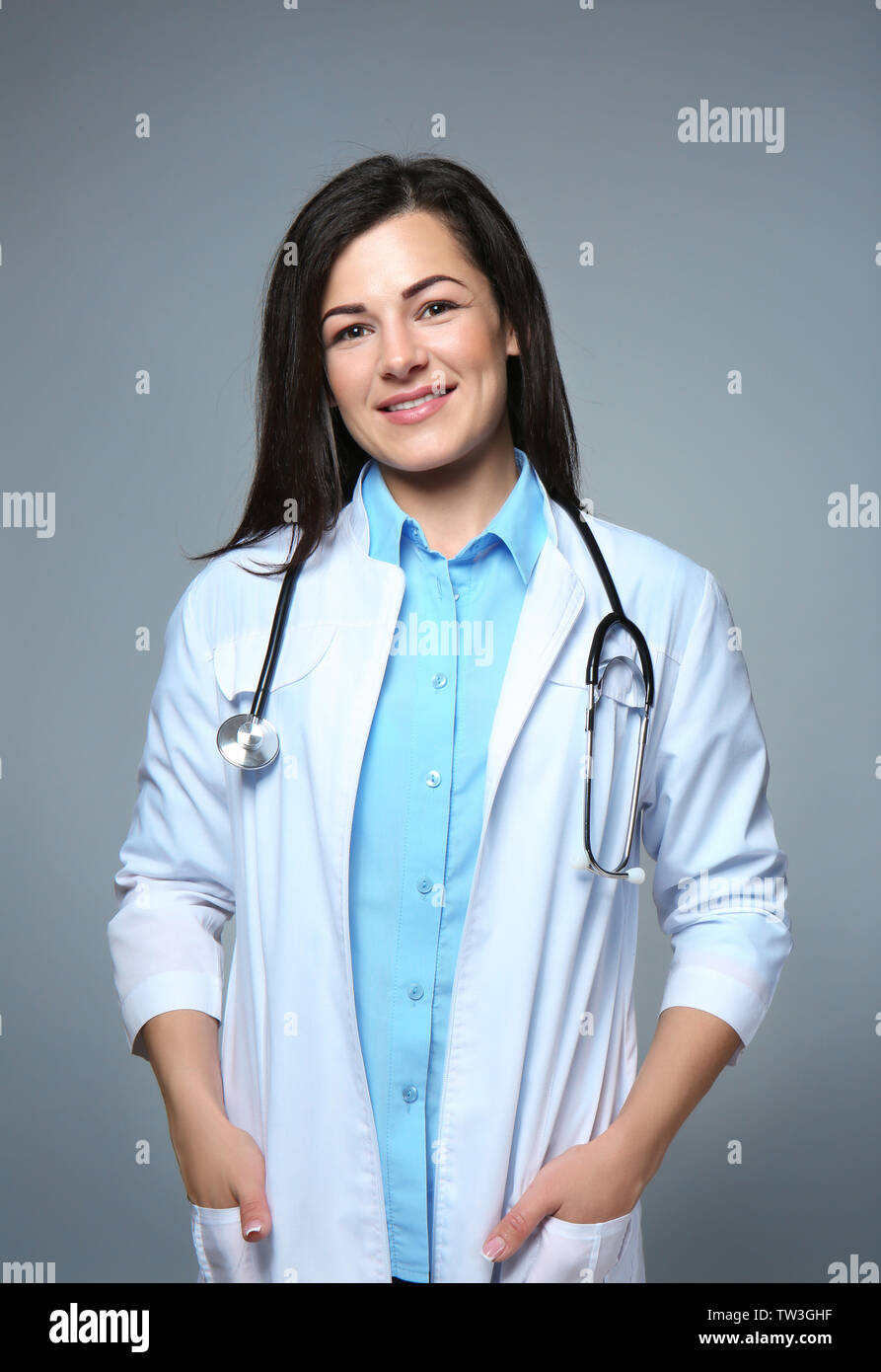 Beautiful young doctor on hi-res stock photography and images - Alamy