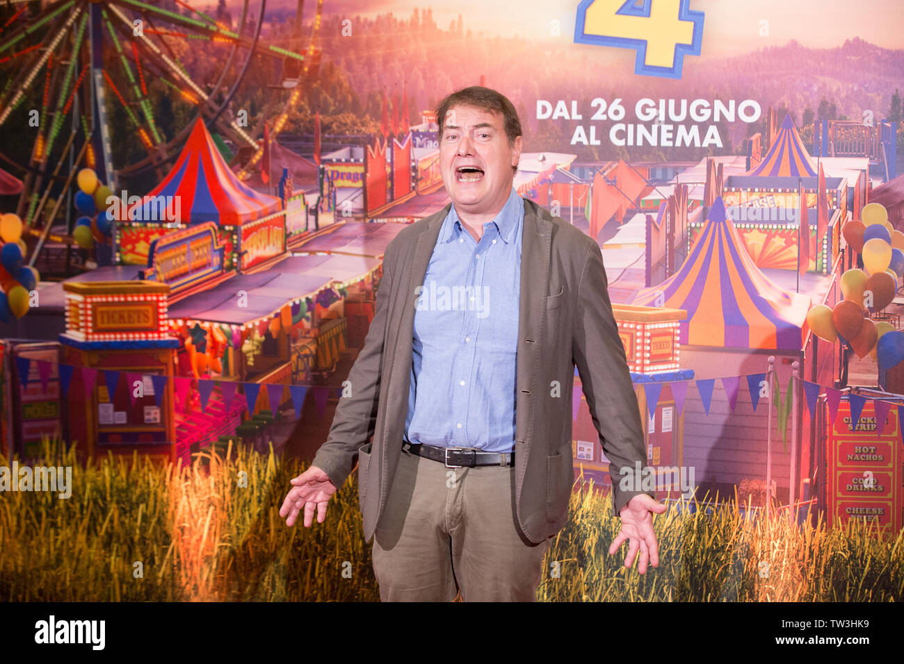 Roma, Italy. 18th June, 2019. Italian actor Corrado Guzzanti Photocall ...