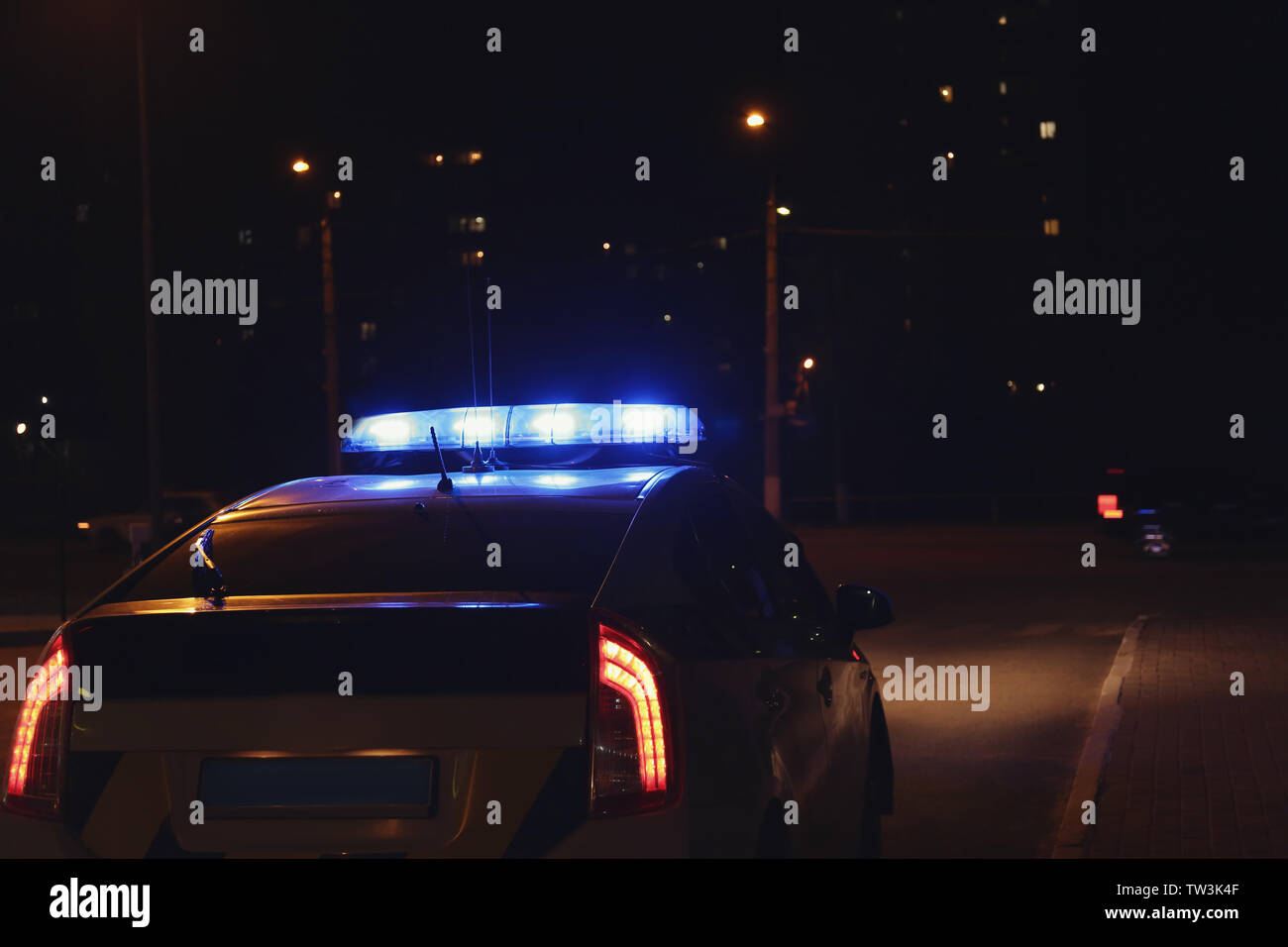 Police standing car on road hi-res stock photography and images - Alamy