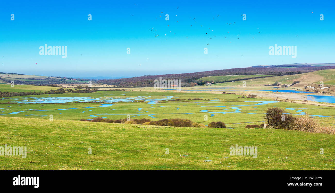 Cuckmere haven river walk hi-res stock photography and images - Alamy