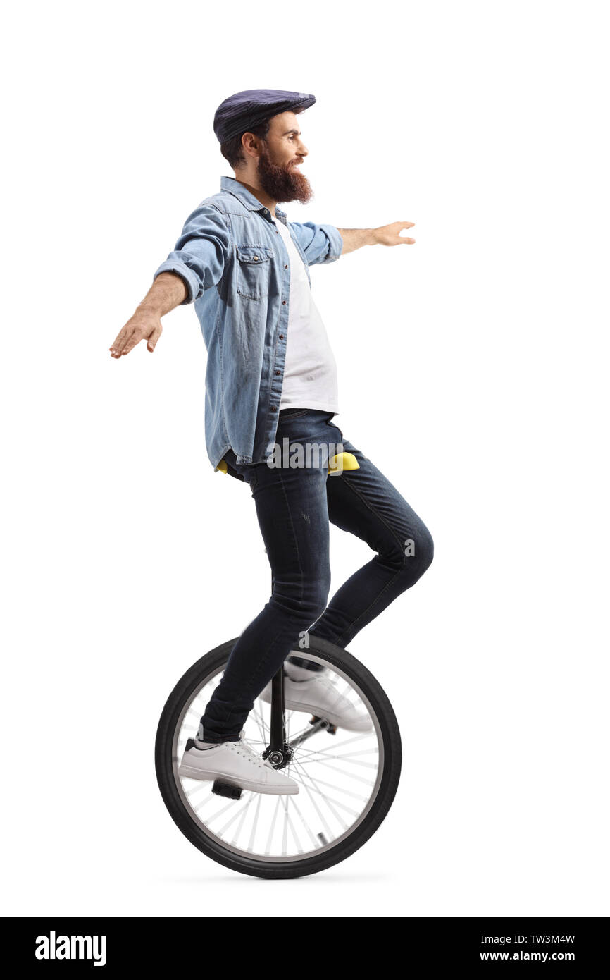 Man on a unicycle hi-res stock photography and images - Alamy