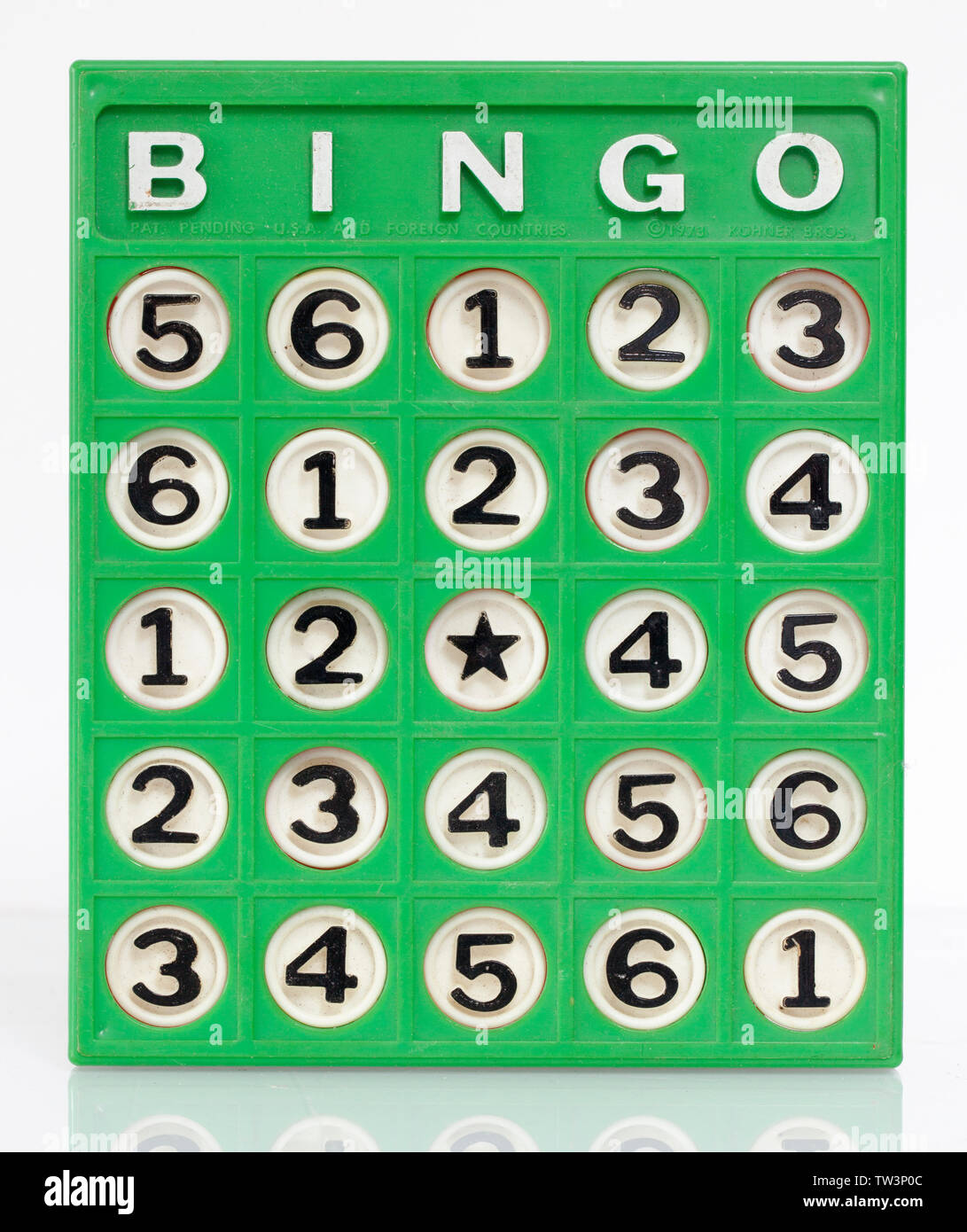 Old Vintage 1970s Pop O Matic Bingo Score Board Stock Photo - Alamy