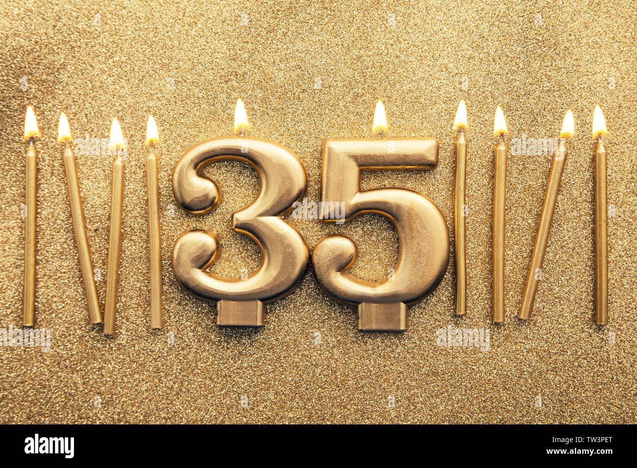 35 years decorative anniversary background hi-res stock photography and ...