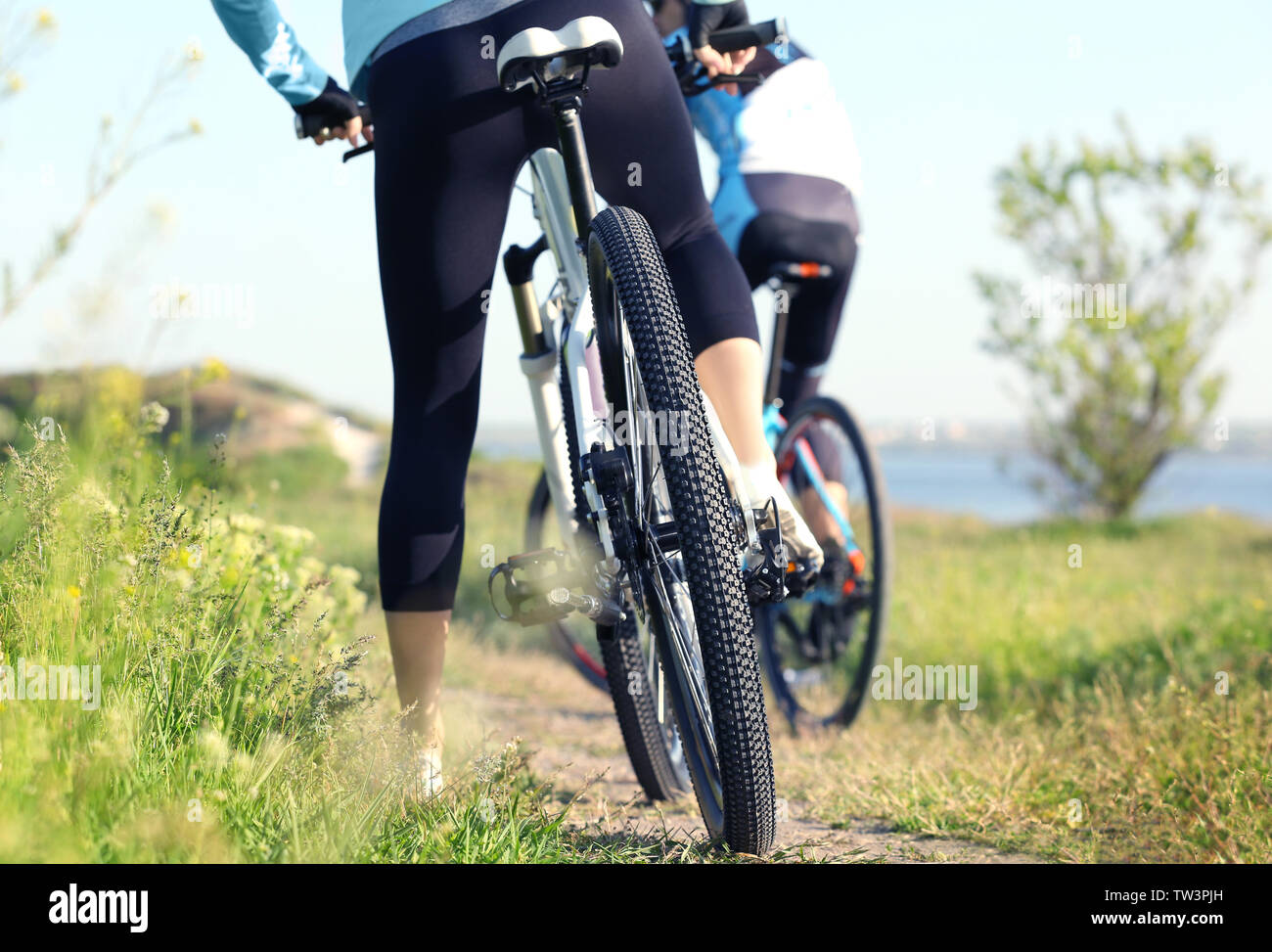 Cyclists legs hi-res stock photography and images - Alamy