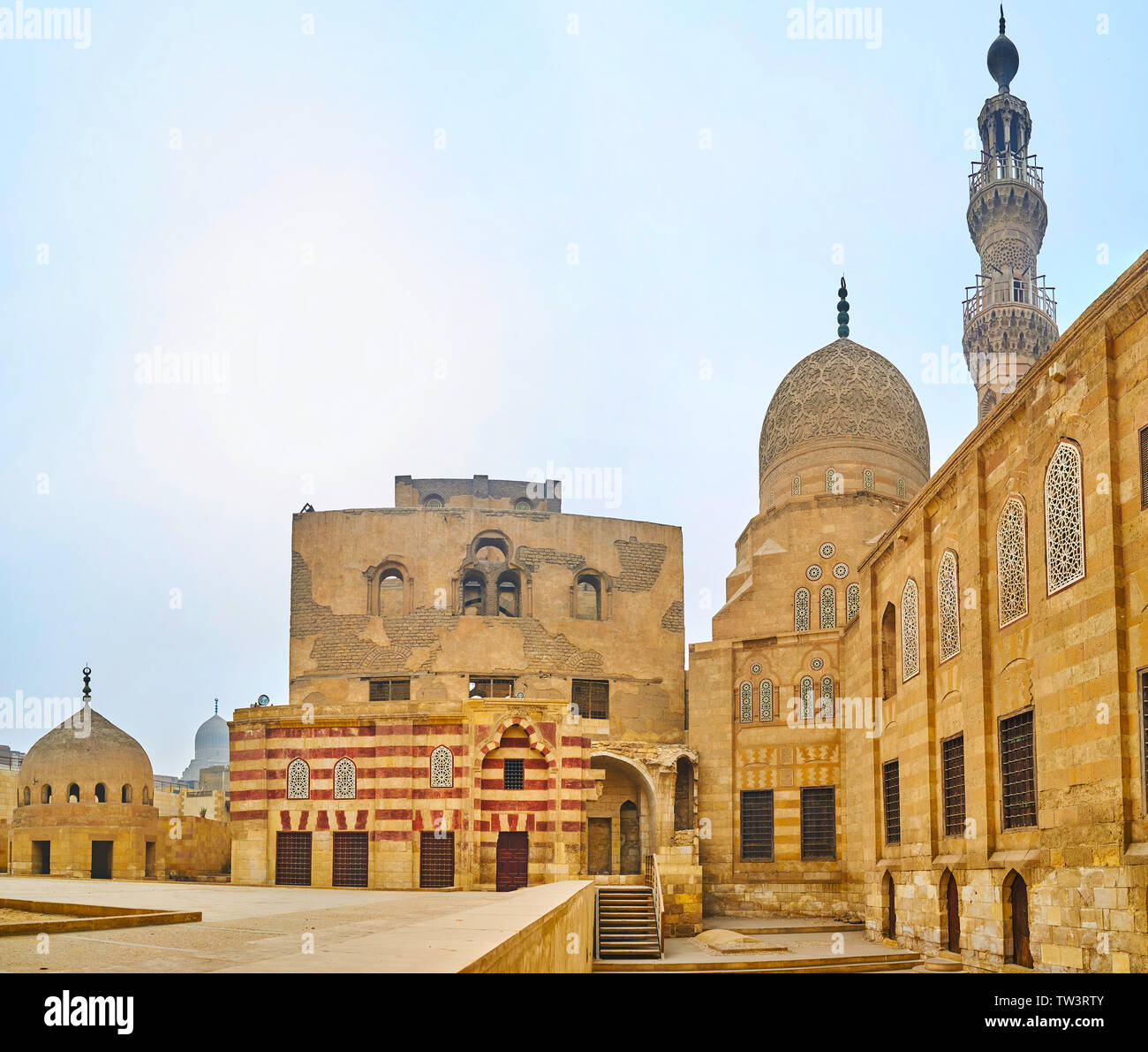 Ablaq striped decoration of medieval architectural ensemble of Amir ...