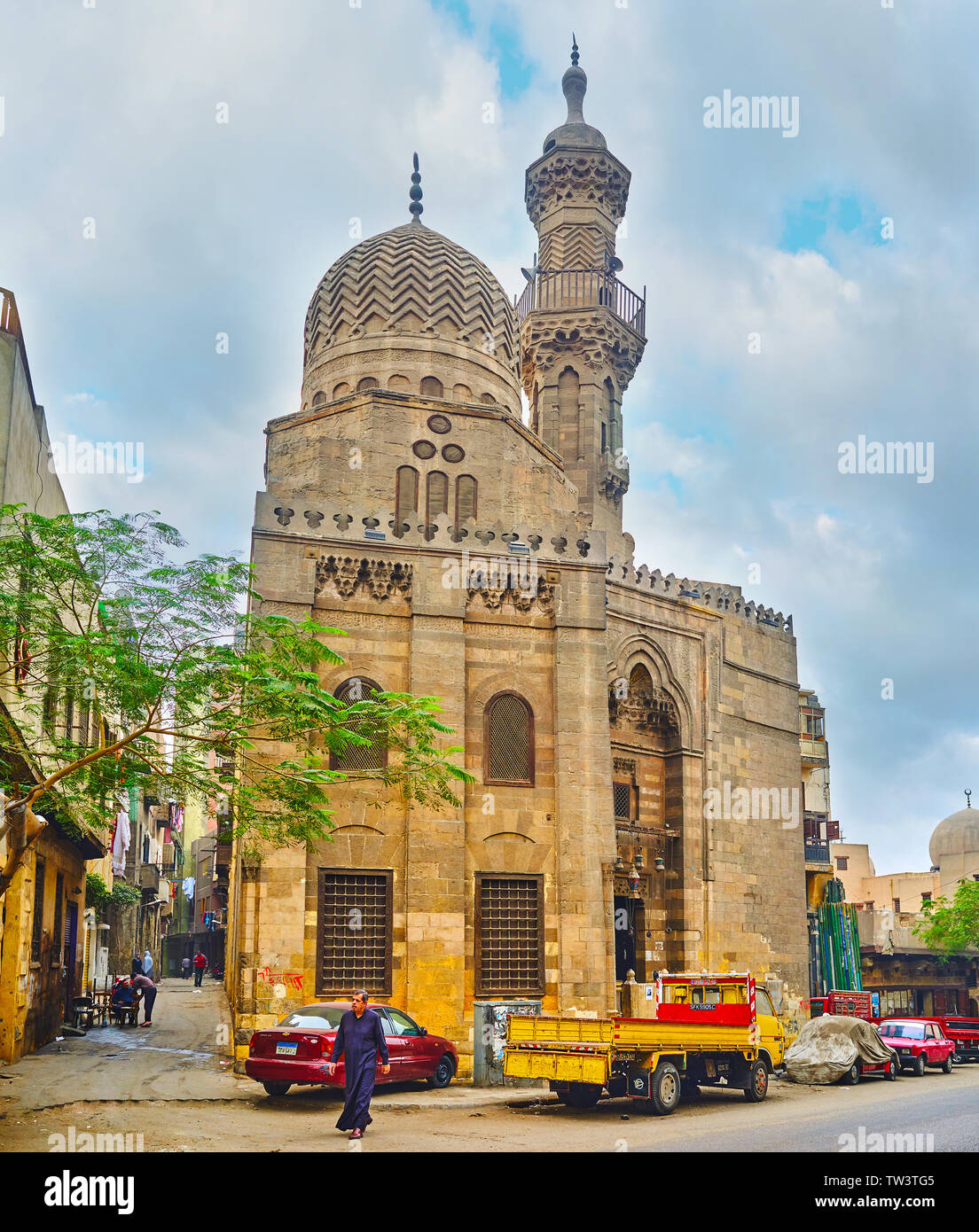 CAIRO, EGYPT - DECEMBER 22, 2017: The medieval Mosque of Qanibay al ...