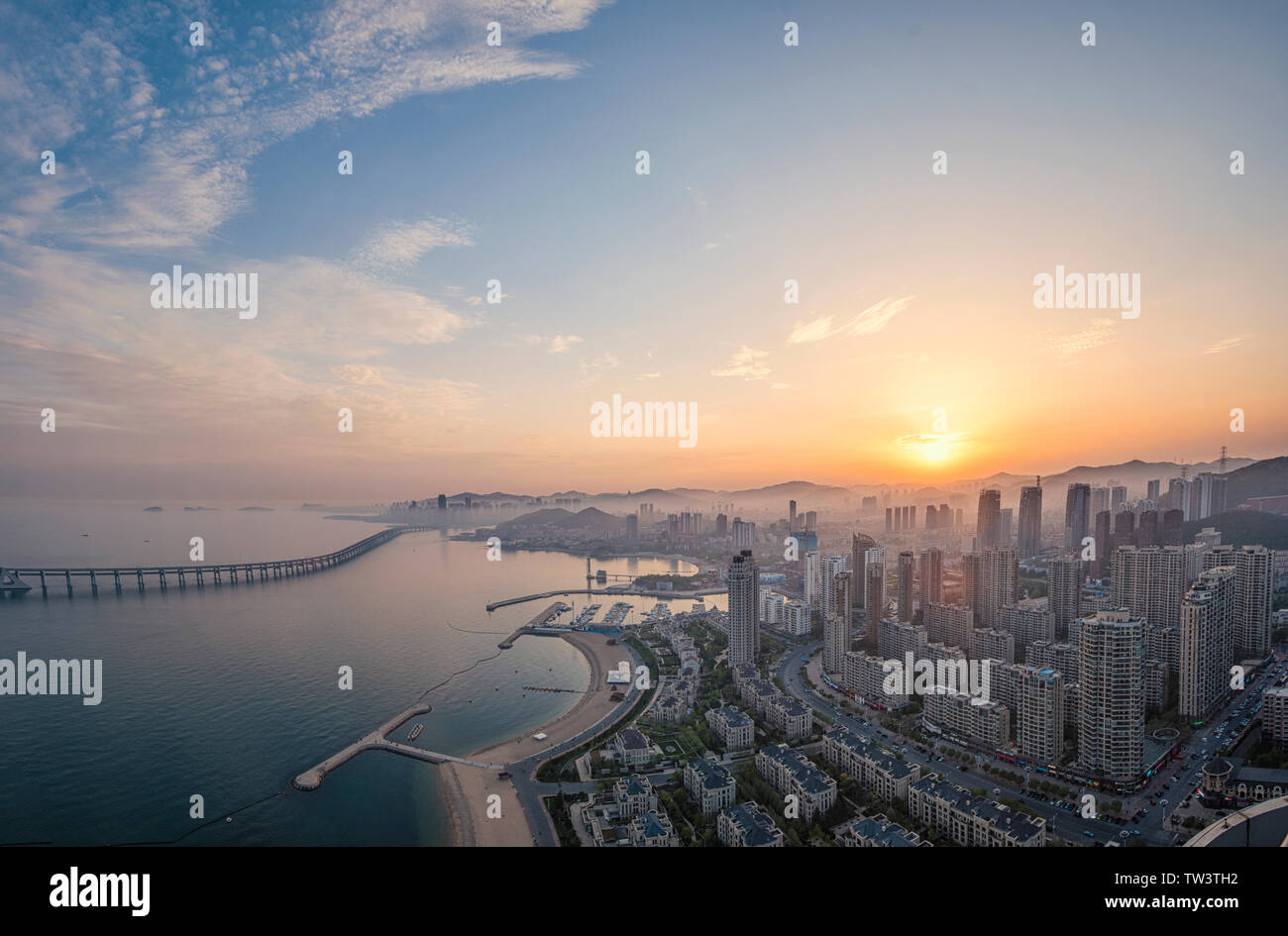 Seaside city of Dalian Stock Photo - Alamy