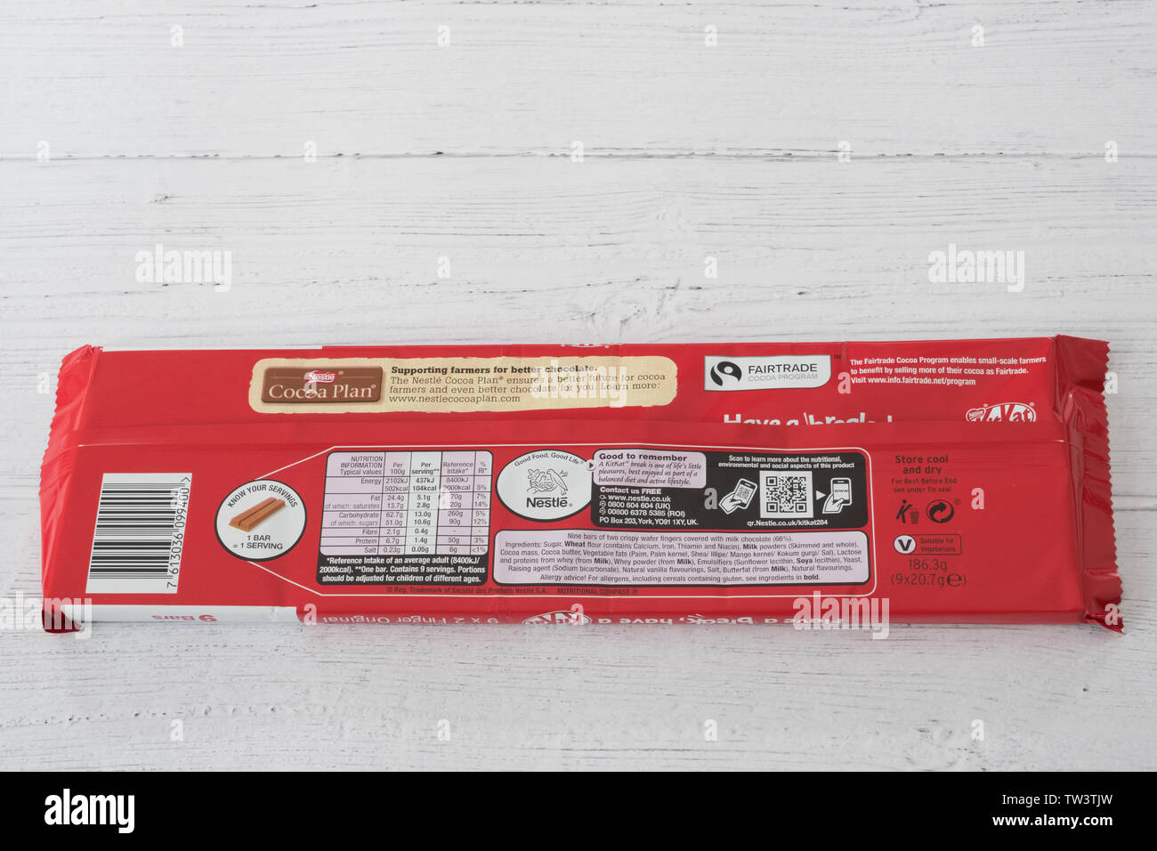 Largs, Scotland, UK - June 08, 2019: Nestle branded Kit Kat fingers in ...