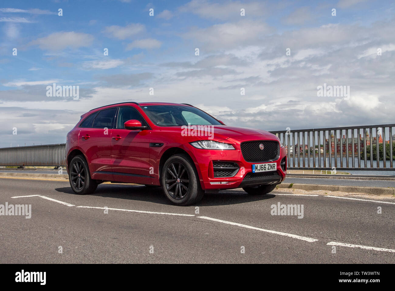 Jaguar f pace r sport red cars hi-res stock photography and images - Alamy
