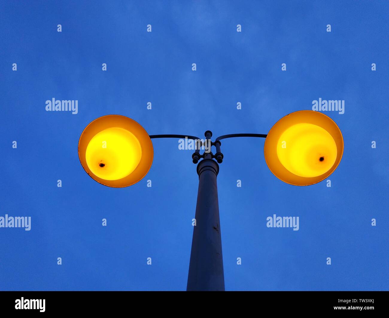 Sky and clouds with street lamp hi-res stock photography and images - Alamy