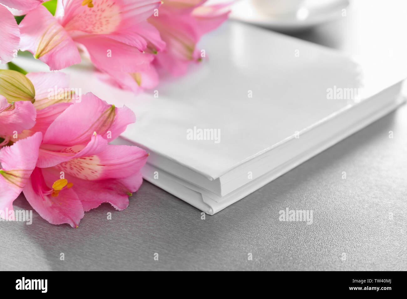 Beautiful book cover design flowers hi-res stock photography and images ...