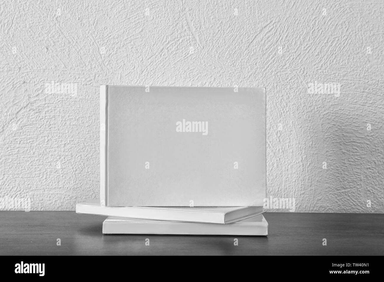 Blank book covers Black and White Stock Photos & Images - Alamy