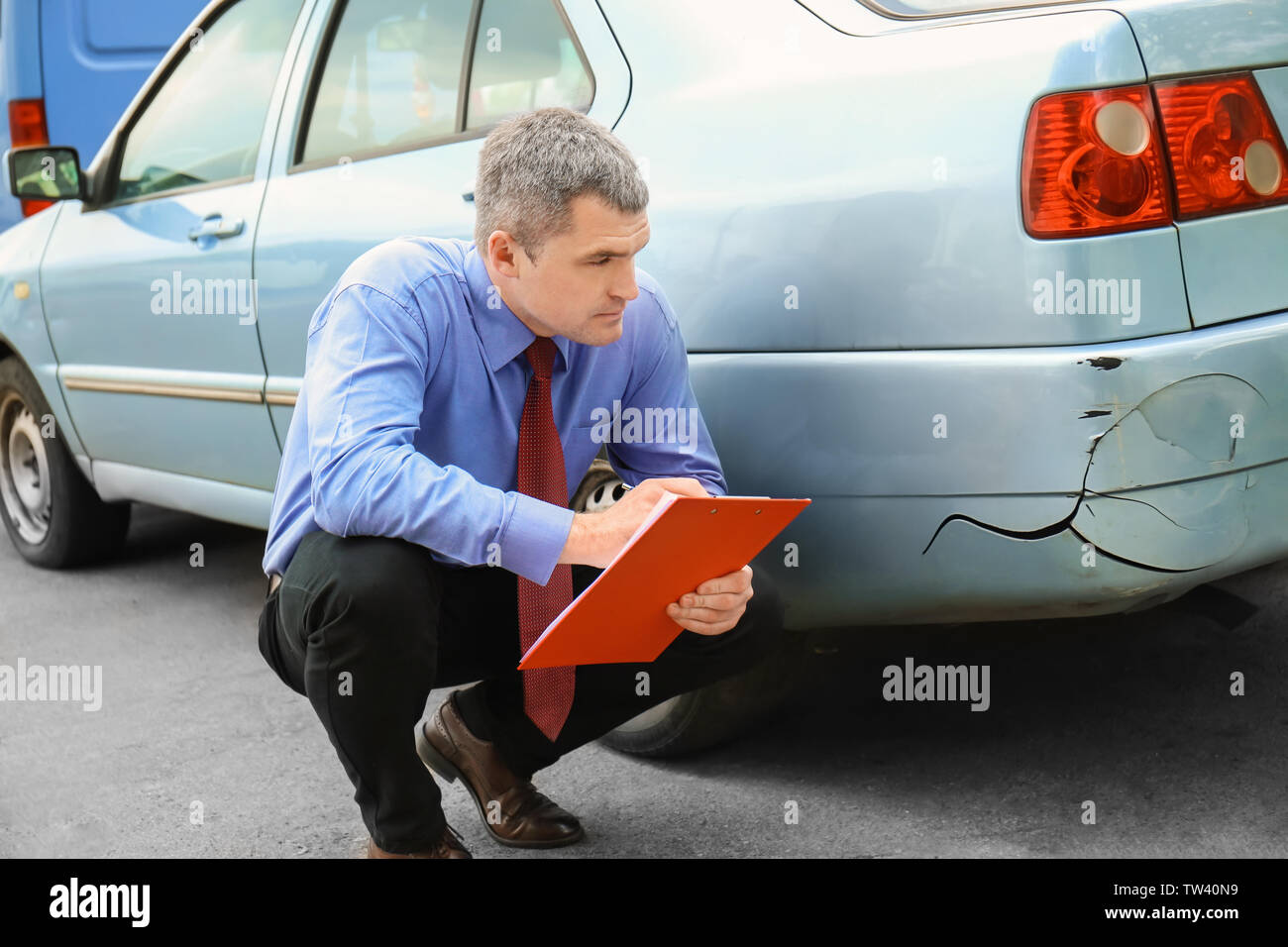 Car tail light crash hi-res stock photography and images - Alamy