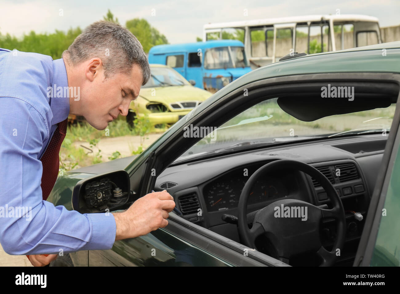 Claims investigator hi-res stock photography and images - Alamy