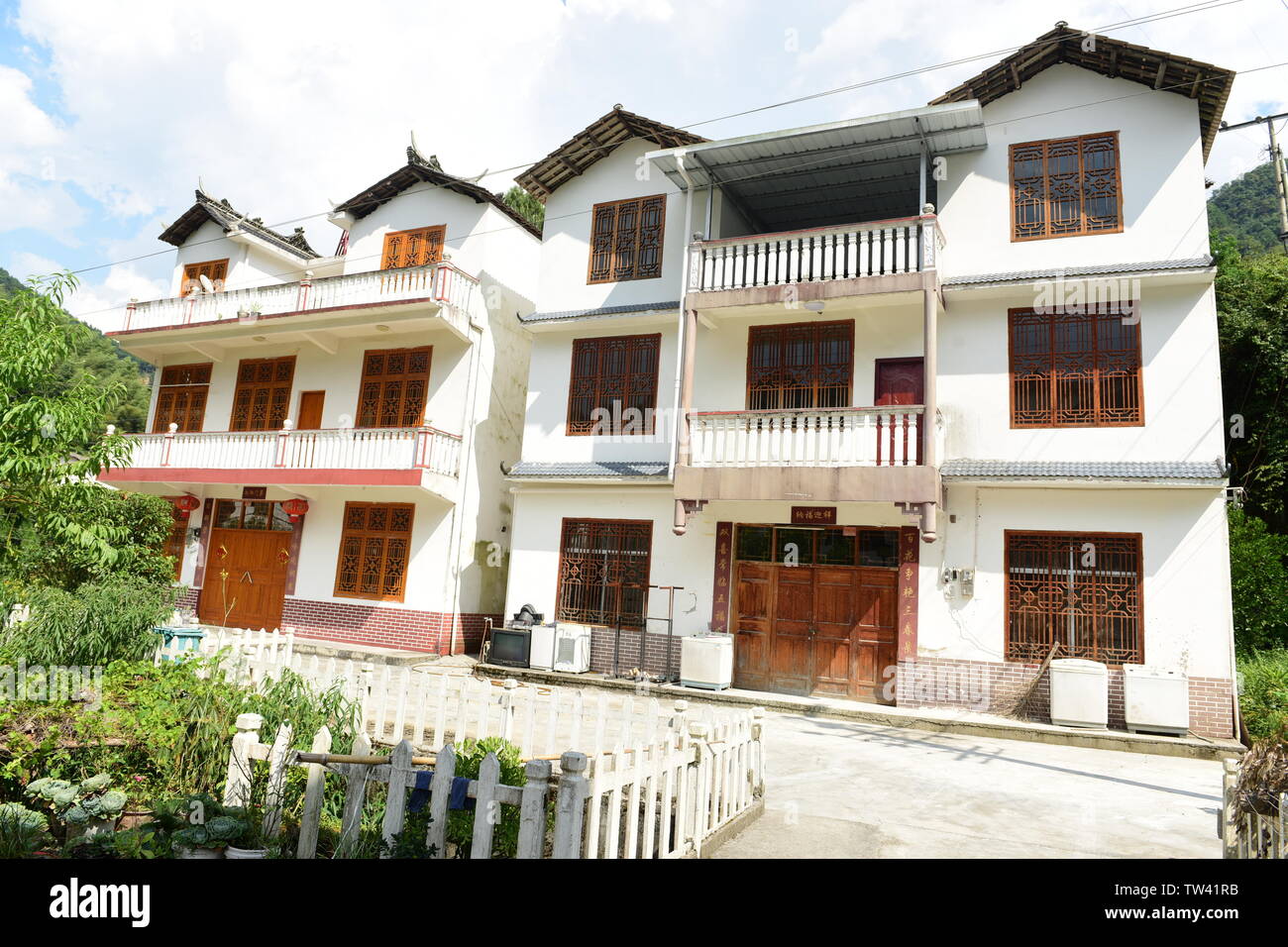 Rural characteristic houses, beautiful houses Stock Photo - Alamy