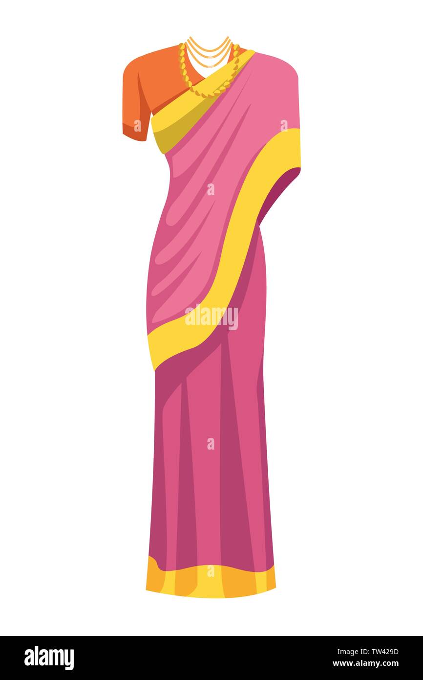 indian woman dress icon cartoon Stock Vector Image & Art - Alamy