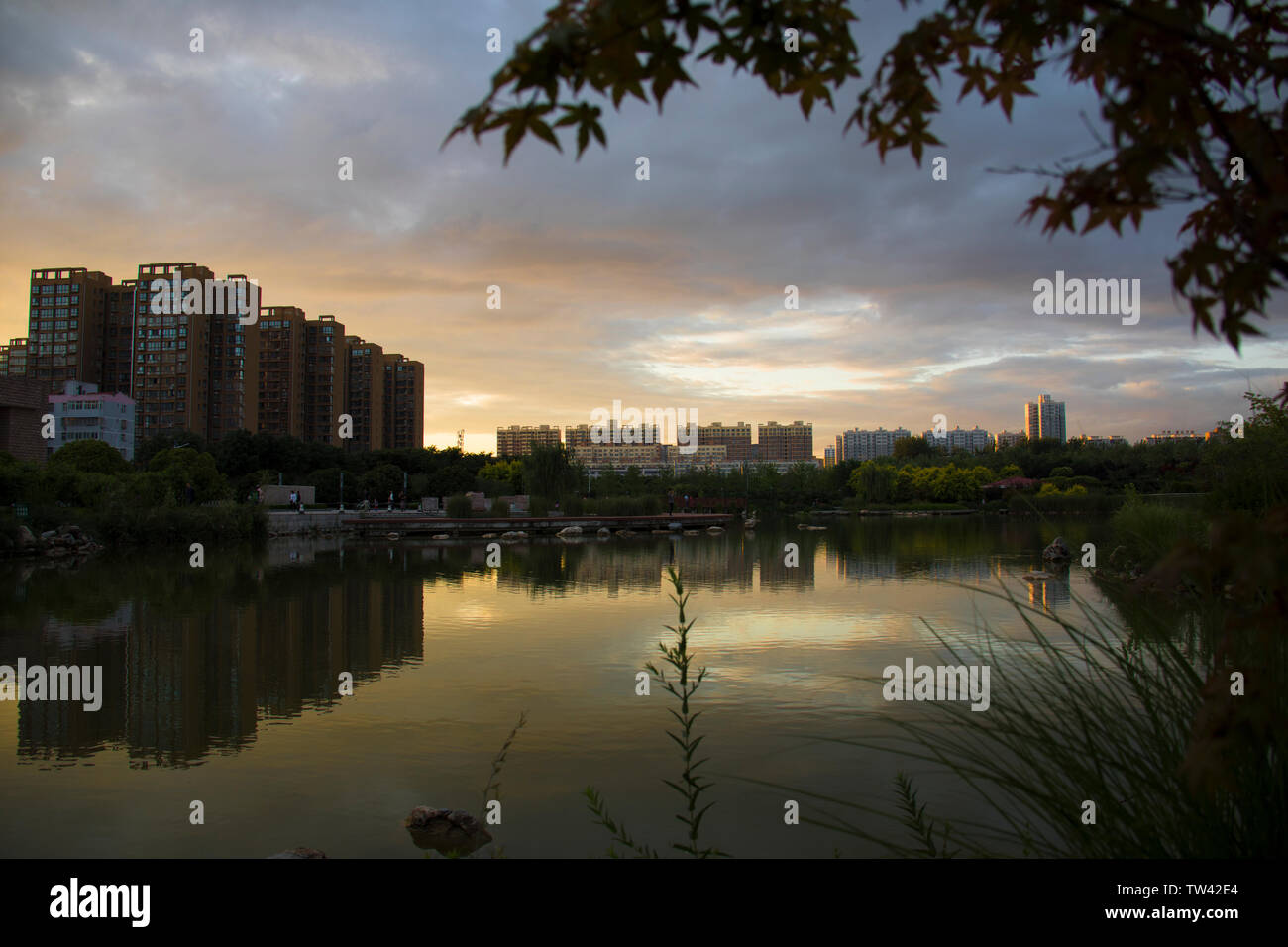 A liveable city full of warm and beautiful scenery! Stock Photo - Alamy