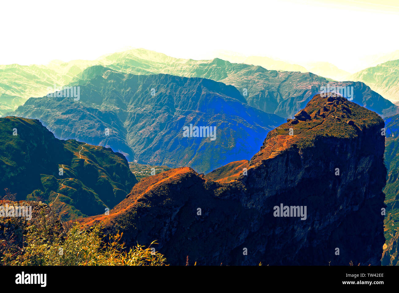 Natural Scenery Zhaotong Dashanbao Stock Photo - Alamy